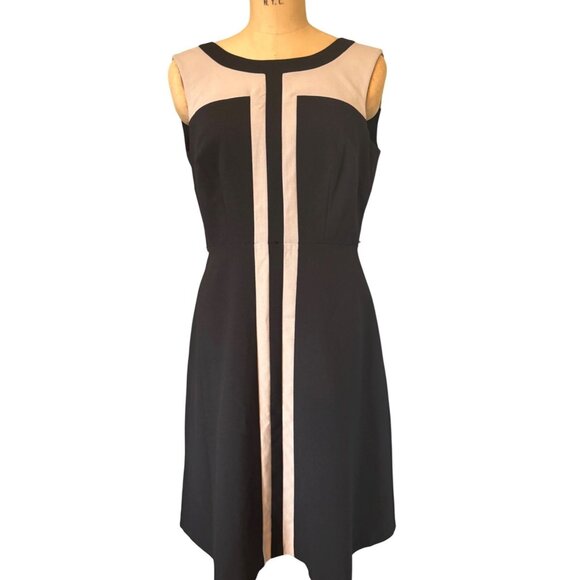 Calvin Klein | Dresses | Calvin Klein 8p Sleeveless Black Beige ...